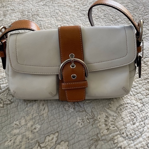 Coach | Bags | Vintage White Leather Coach Purse | Poshmark